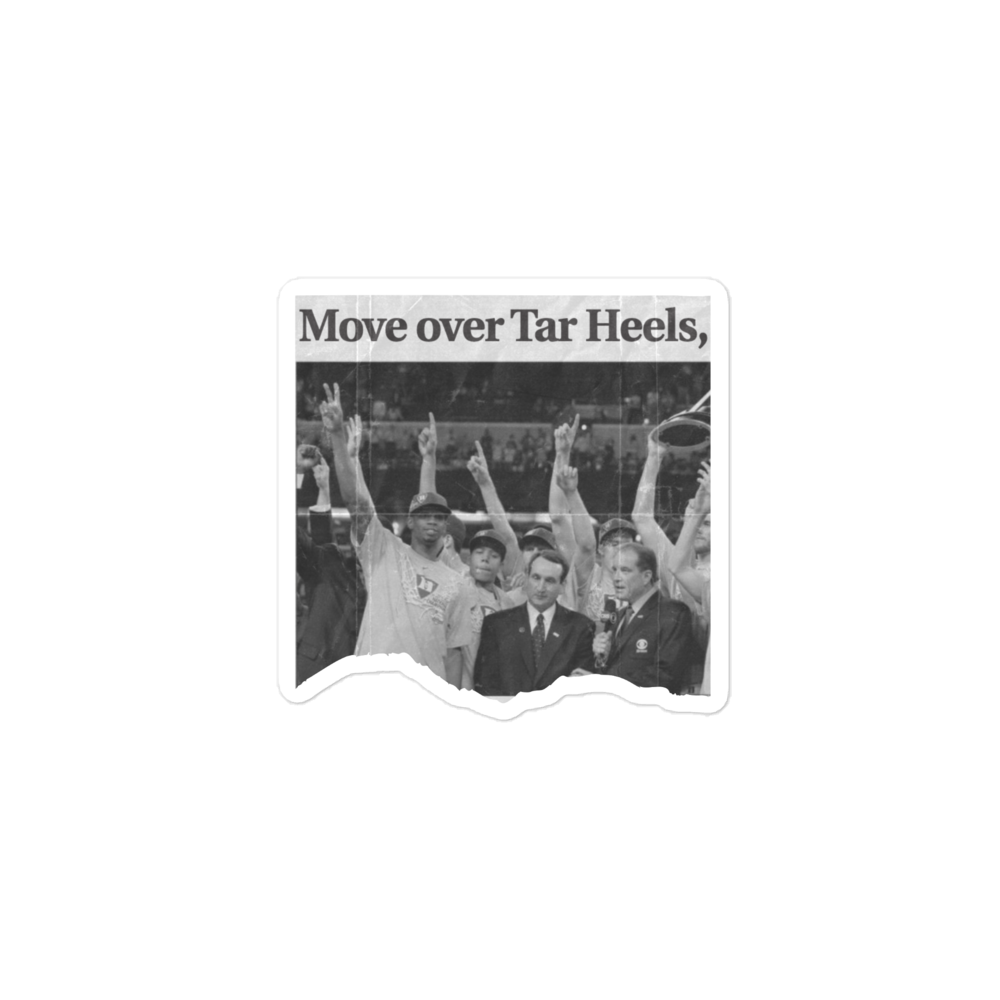 Move Over Tar-Heels Sticker – The Duke Chronicle